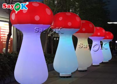 Cina Fungo gonfiabile rosso e bianco della luce 2.5m del LED per il festival di musica in vendita