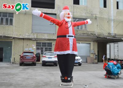 China Inflatable Wacky Waving Tube Man Bauble Advertising 10m Inflatable Christmas Air Dancer for sale