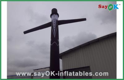 中国 帽子が付いている膨脹可能な人の空気ダンサーの裂け目停止ナイロン材料 6m 販売のため