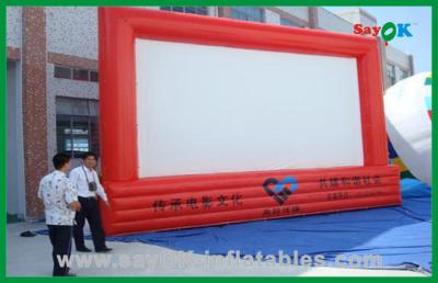 China Air Screen Waterproof Commercial Inflatable Movie Screen , Outdoor Inflatable Movie Theater for sale