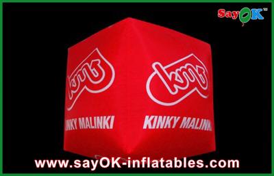 China Different Logo Printing Inflatable Lighting Led Cube Decoration For Advertising for sale