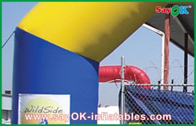 中国 ポリ塩化ビニールの耐久の物質的で膨脹可能なアーチ/膨脹可能な決勝線 販売のため
