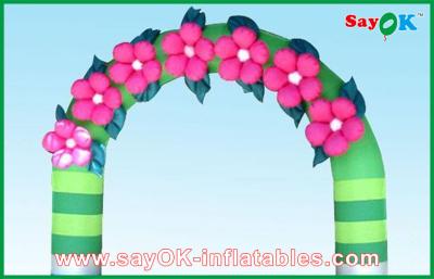 China Mini arco inflável/porta/porta infláveis de Infaltable com decoração da flor à venda