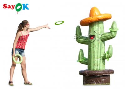 China PVC-Planen-aufblasbarer Kaktus Ring Toss Puncture Proof for sale