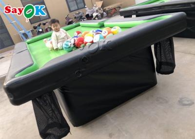 China 0.9mm PVC Air Sealed Billiard Inflatable Snooker Table With Stand for sale