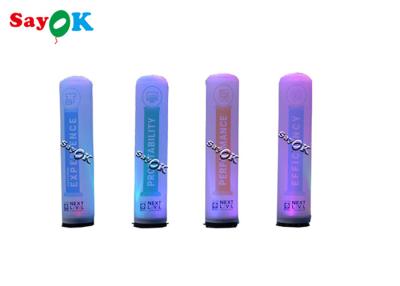 Cina decorazione d'accensione gonfiabile 7ft di 2m che annuncia la colonna dell'aria con stampa di colore pieno in vendita