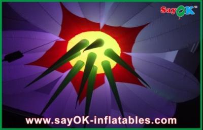 China New Design Colorful 1.5m Hanging Lighting Decoration Inflatable Flowers for sale