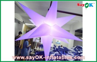 Cina Il panno di nylon d'attaccatura porpora ha condotto i fiori gonfiabili della decorazione di illuminazione in vendita