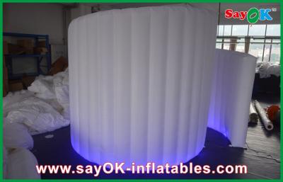 China Inflatable Photo Booth Hire Large 4mL X 3mH Inflatable Spiral Wall , Strong Oxford Cloth LED Wall for sale