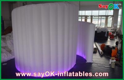China Inflatable Photo Booth Hire Large 4mL X 3mH Inflatable Spiral Wall , Strong Oxford Cloth LED Wall for sale