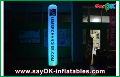 China Advertising LED Inflatable Lighting Decoration Column Inflatable Pillar With Logo Printing for sale