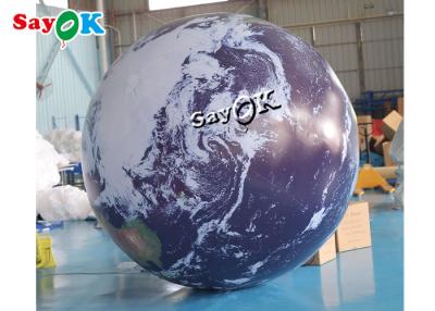 China 2m Giant Inflatable Earth Globe Model With Led Lighting for sale