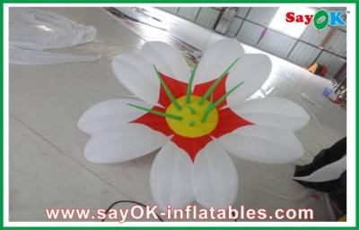 Cina Il fiore gonfiabile gigante della decorazione del panno bianco di 190T Oxford ha condotto l'illuminazione per il partito in vendita