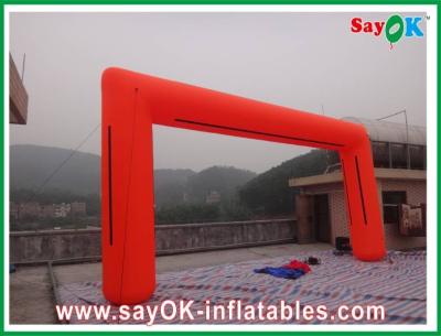 China Balloon Arch Frame PVC / Oxford Cloth Inflatable Arch , Logo Inflatable Square Finishing Arch for sale