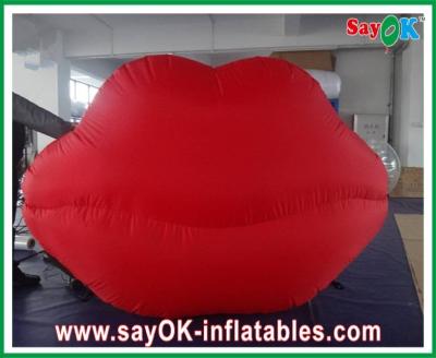 Cina Aeratore di nylon del CE del panno del labbro gonfiabile unico rosso di illuminazione per all'aperto in vendita