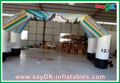 中国 0.4mm ポリ塩化ビニールの祝祭の祭典のための膨脹可能な入口のアーチのロゴ 販売のため