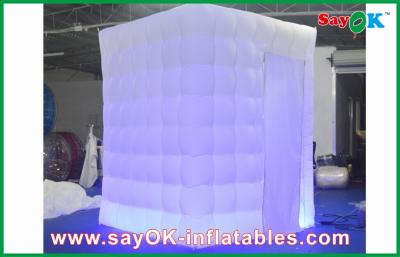 China La cabina inflable 12 de la foto de la foto del estudio del paño durable inflable de Oxford llevó los colores para el banquete de boda en venta
