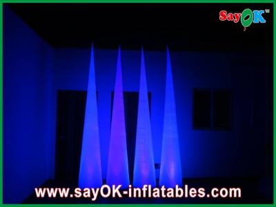 Cina La decorazione gonfiabile di illuminazione dell'aeratore ha condotto il cono a terra per la festa nuziale in vendita