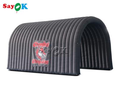 China Entrada portátil del acontecimiento de la tienda de la lona del negro del pasaporte al aire libre médico inflable de la bóveda con las luces LED en venta