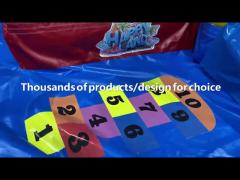 4.9x3.9x3.3 roze Eenhoorn Opblaasbaar Sprong het Springen Huis voor Kind