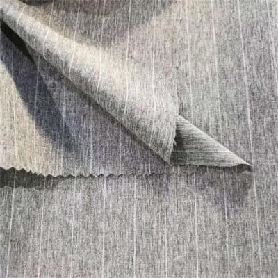 China Vertical Stripe Polyester Spandex Blend Fabric 100d Cationic Fiber for sale
