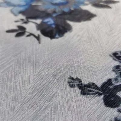 Cina La spina di pesce ha stampato il tessuto 100gsm del vestito delle donne chiffon ed il poliestere in vendita
