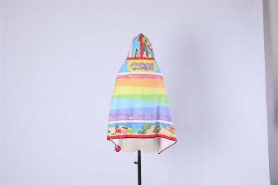 中国 印刷された帽子様式ポリエステル ビーチ タオル140x70CM 販売のため