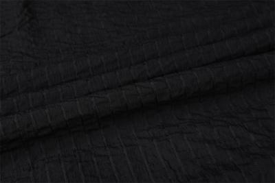 Cina Tessuto chiffon 75Dx75D nero del poliestere di stile 90gsm della banda in vendita