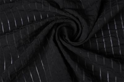 Cina Tessuto chiffon 75Dx75D nero del poliestere di stile 90gsm della banda in vendita