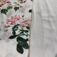 China Silver Yarn Chiffon Solid  85gsm Polyester Chiffon Fabric for sale