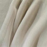 China Silver Yarn Chiffon Solid  85gsm Polyester Chiffon Fabric for sale