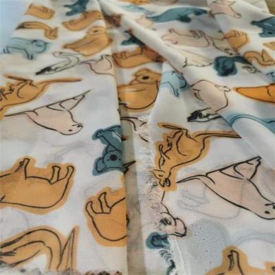 Cina Tessuto 75dx75d 95gsm della Blouses Polyester Flower Chiffon di signore in vendita