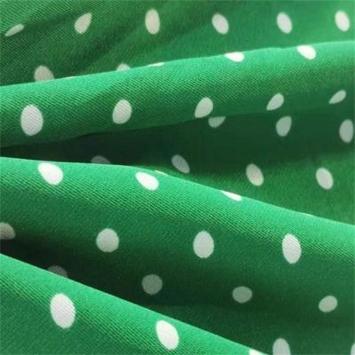 Cina saia chiffona Dot Printed del tessuto del poliestere di 50dx50d 83gsm in vendita