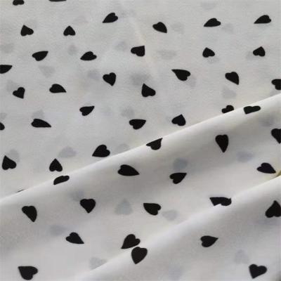 Cina La saia ha stampato il tessuto chiffon dall'iarda 75dx75d 120gsm in vendita