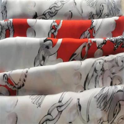 Cina elastam chiffon del raso chiffon del tessuto del poliestere 95gsm stampato in vendita