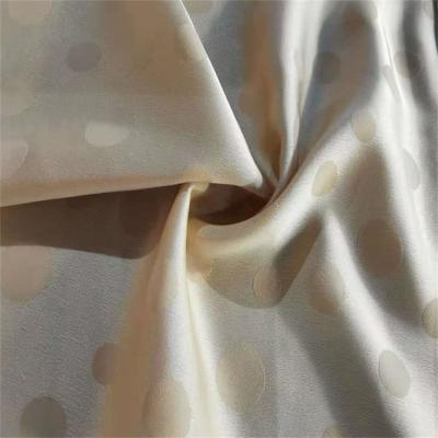 Cina Tessuto chiffon dell'elastam/poli raso di Jaquard del tessuto 106gsm del poliestere in vendita