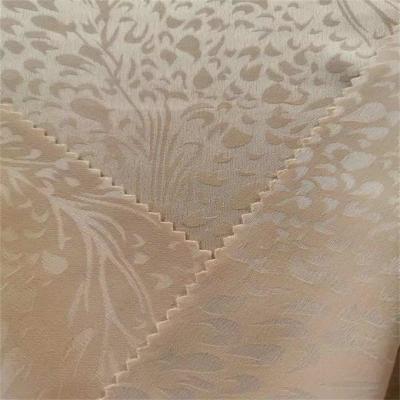 Cina Tessuto chiffon dell'elastam/poli raso di Jaquard del tessuto 106gsm del poliestere in vendita