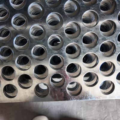 China Silver Galvanized Slotted Metal Sheet With Round Holes 1000*2000 Mm for sale