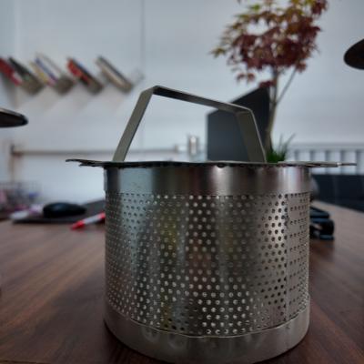 China Customized Stainless Steel Perforated Metal Cylinder Tea Strainers for sale