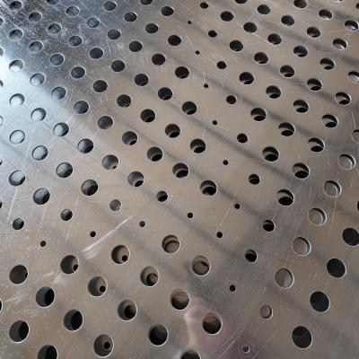 China Silver Bar Grating With Mixed Sizes Holes For Acoustic Panels for sale
