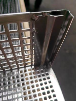 China Custom embossed Square Hole Perforated Metal Mesh Decorative Durable for sale