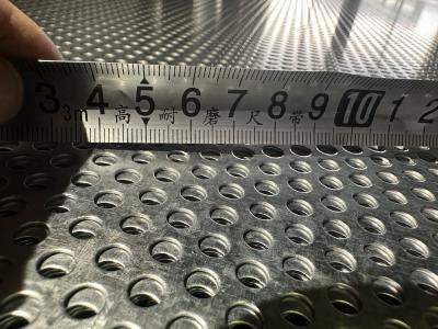 China 4mm Pitch Round Perforated Steel Sheet With Oval Holes For Filtration for sale