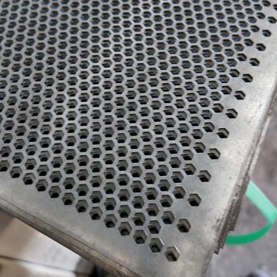 Quality Hexagonal Hole Decorative Perforated Metal Sheet Custom Thickness 0.5mm-3mm for sale