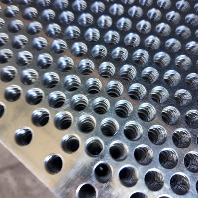 China Customizable 316L Stainless Steel Punched Steel Plate For Kitchen Drain Board for sale