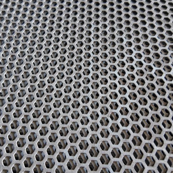 Quality Hexagonal Hole Decorative Perforated Metal Sheet Custom Thickness  0.5mm-3mm for sale