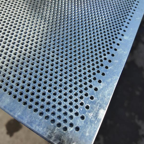 Quality 3mm Thick Silver Perforated Galvanised Steel Sheet Shelving for sale