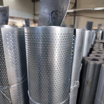 China 1m×20m Perforated Mesh Roll 0.3mm Thick 5mm Holes Precision CNC Punching for sale