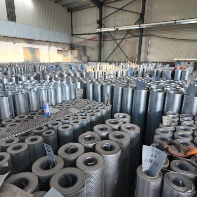 China Yellow Galvanized Metal Wall Penetration Panel Architectural Perforated Metal For Construction for sale