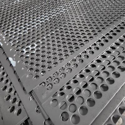China Round Hole Decorative  Custom Perforated Aluminum Sheet With White Powder Coating for sale