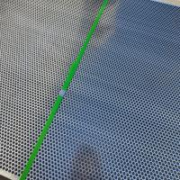 China 1mm Galvanized Perforated Mesh Construction Hoarding Wind Resistance 1.22x2.44m for sale